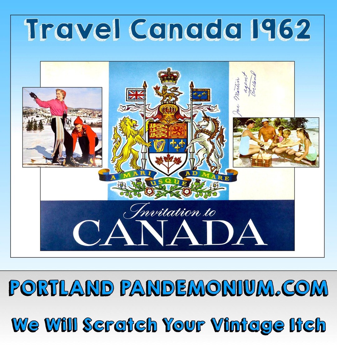 Vintage 1962 Canadian Travel Brochure, "invitation to Canada" Province ...
