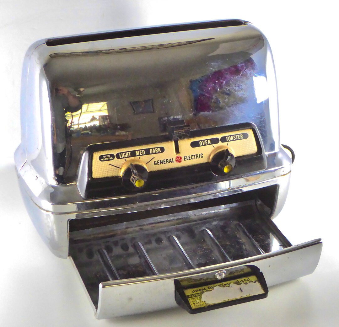 1950's GE Toaster Oven, Classic: Chrome Body, Bakelite Handles, One of ...