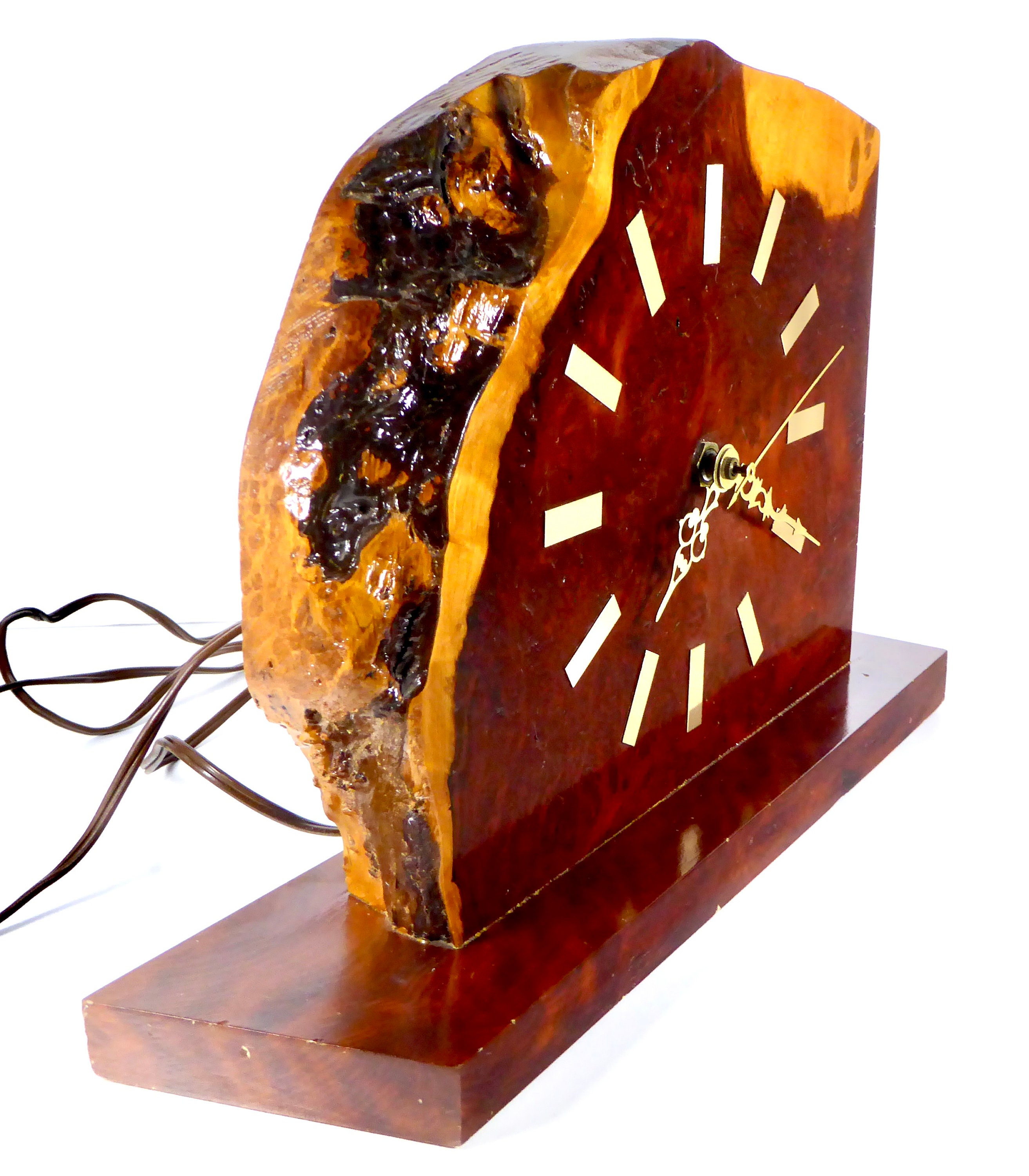 Vintage Myrtlewood Electric Mantel Clock by Lanshire Clock and | Etsy