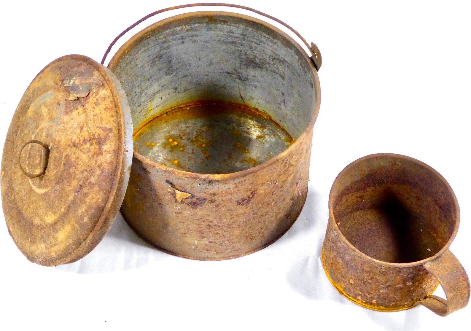 Vintage Rusty Relic Hobo Camp Cook Kit Two Quart Pot and Big - Etsy