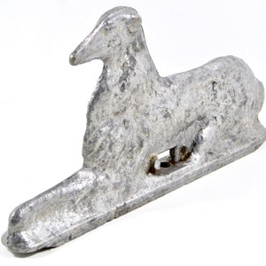 Vintage Afghan Hound Metal Gate Topper, Classic At-rest Pose ...