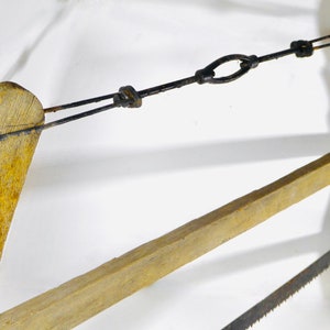 Vintage Cross-buck Bow Saw, Rustic Single Sided, Primitive Steampunk ...