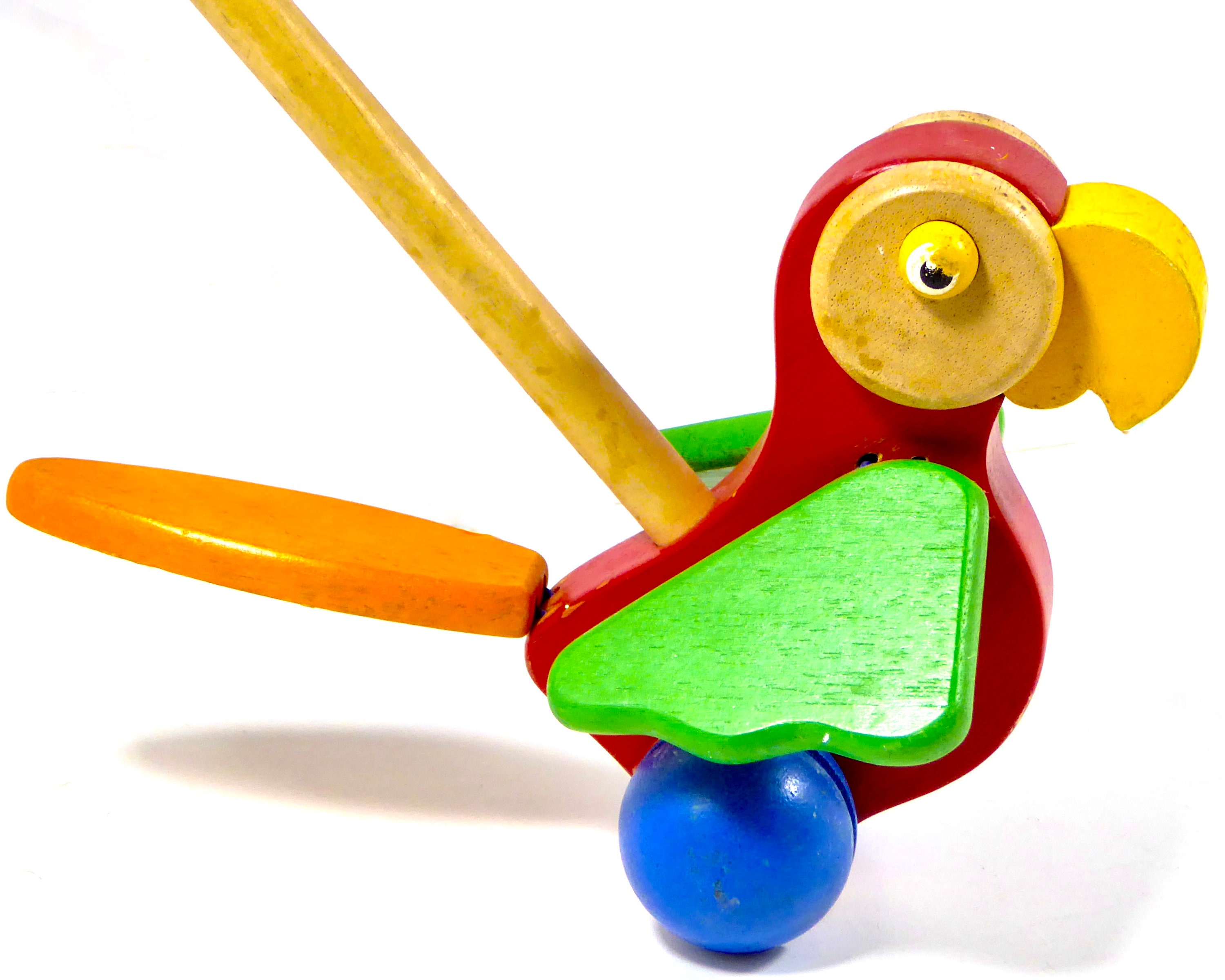 Vintage Ryan's Room small World Toys Wooden Push Dodo | Etsy