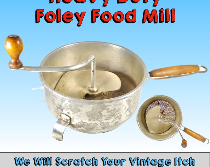 Foley Food Mill, Aluminum Food Press, Applesauce Mill, Potato Masher ...