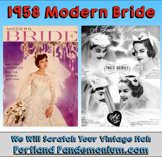 1958 MODERN BRIDE Magazine, Fall Edition Vol 10 #3, B… - Gem