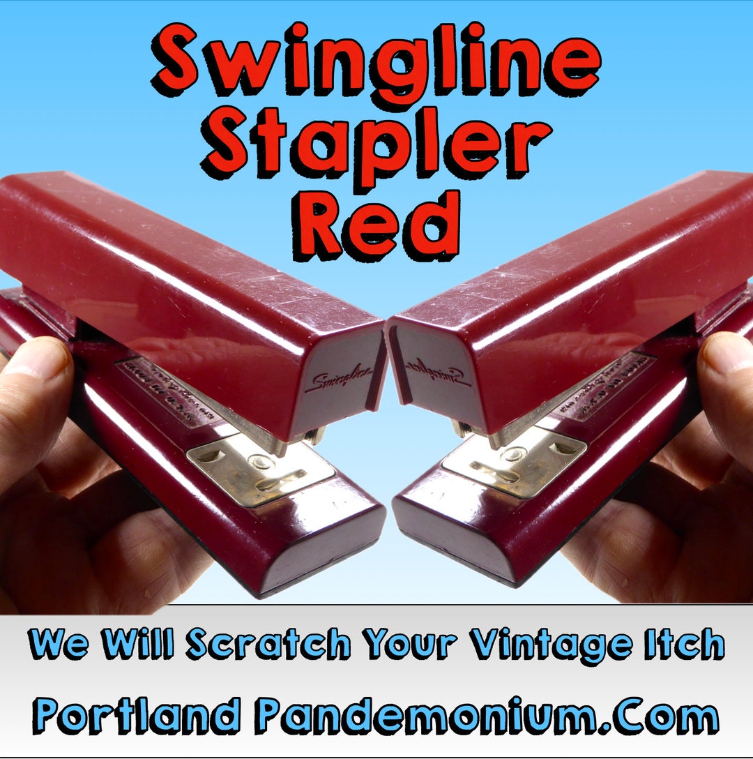 Classic Red Swingline Stapler, Desktop Style, Standard Staples loaded ...