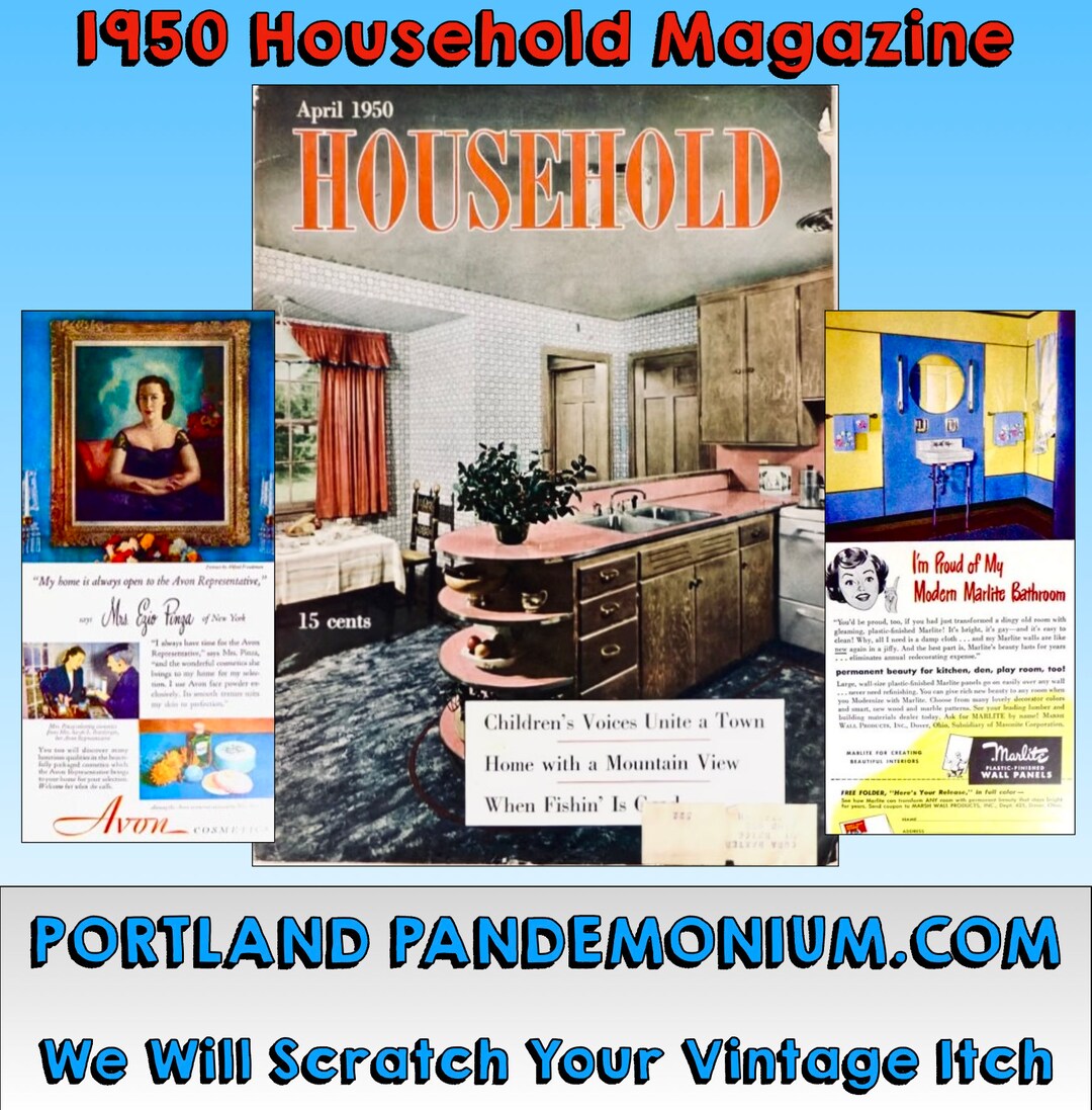 Vintage Household Magazine April 1950, Dawn of Mid-century Modern Homes ...