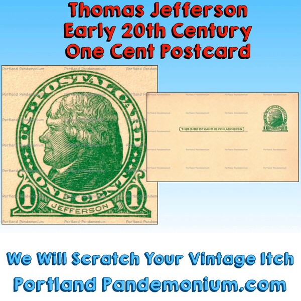 1 Cent Postcard - Etsy