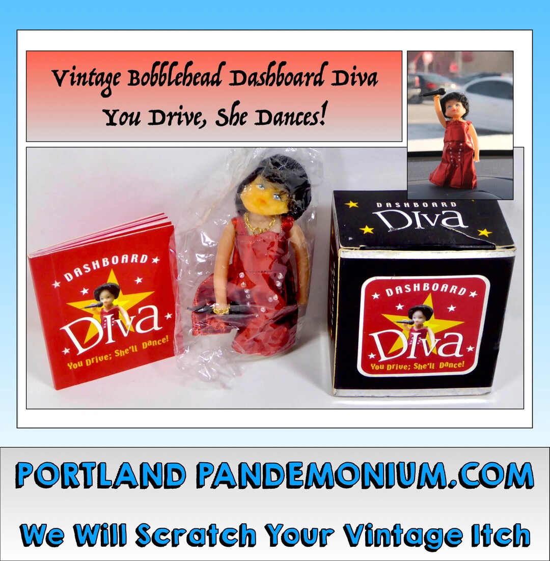 Vintage Dashboard Diva Bobblehead Dancing Doll: You Drive and She ...