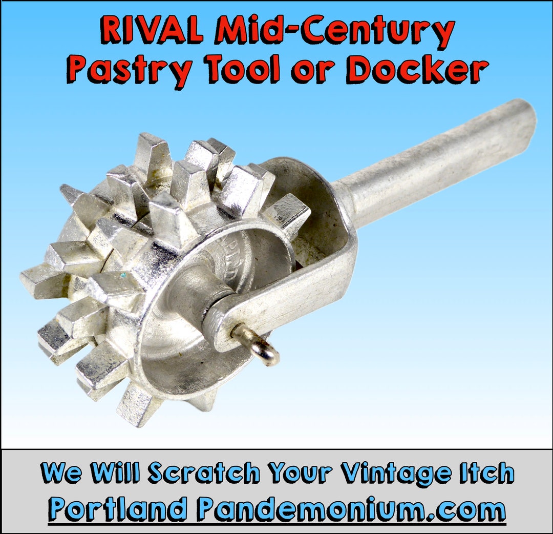 Vintage Mid-century RIVAL Pastry Tool, Docker, Meat Tenderizer, Multi ...