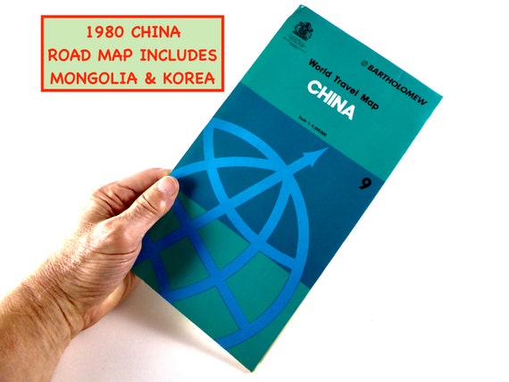 Vintage Geopolitical Roadmap of China Circa 1980 Includes | Etsy Canada