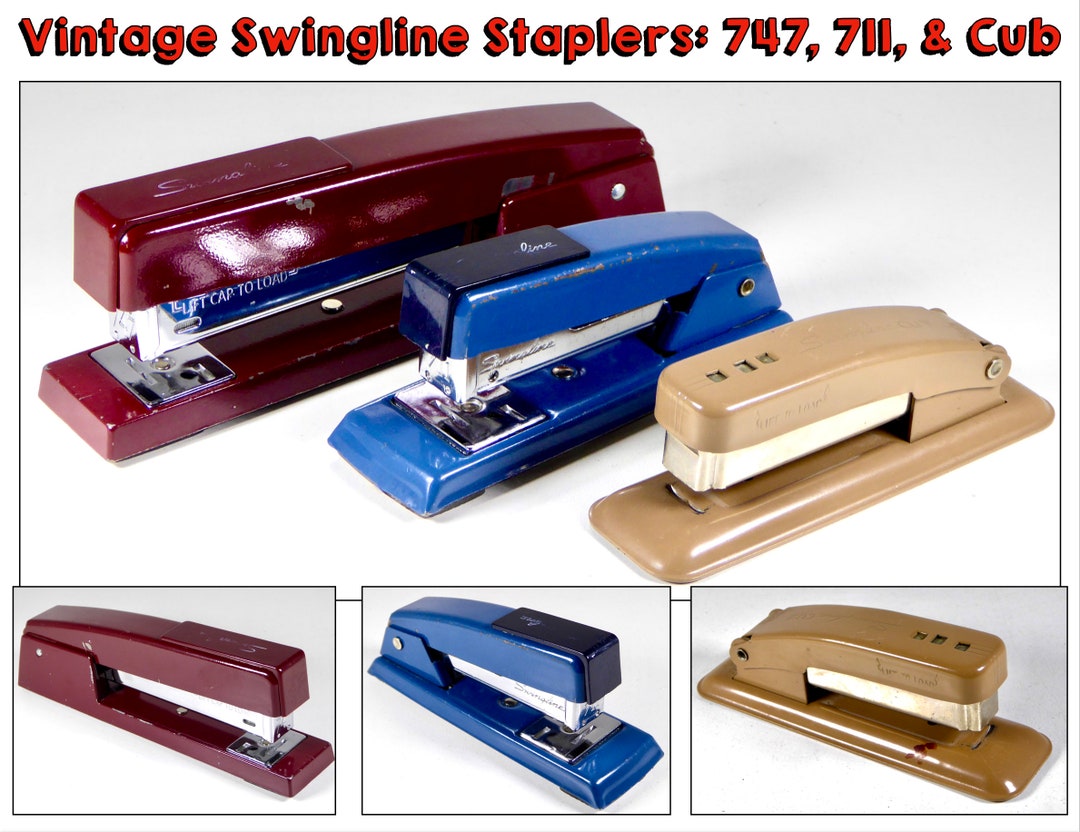 Vintage Swingline Staplers Classic Models Red 747 Blue 711 - Etsy