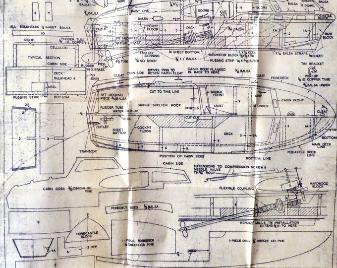 Vintage Chris-craft Commander Speedboat Plans, Model Maker Magazine ...
