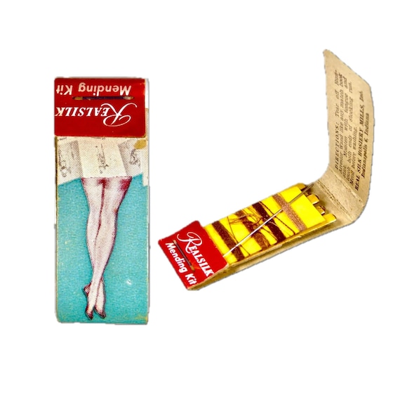 Silk Stockings Repair Kit, NOS Circa 1950 By RealSIlk… - Gem