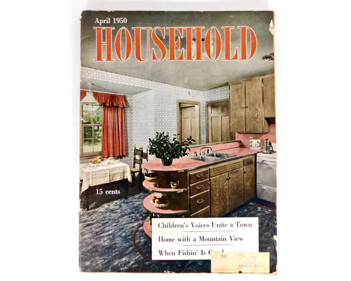 Vintage Household Magazine April 1950 Dawn of Mid-century - Etsy Canada