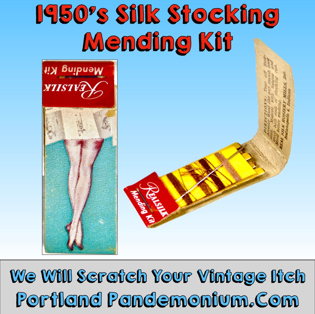 Silk Stockings Repair Kit, NOS Circa 1950 by Realsilk, magic Wand Run ...
