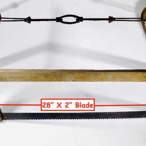 Vintage Cross-buck Bow Saw, Rustic Single Sided, Primitive Steampunk ...