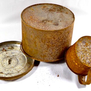 Vintage Rusty Relic Hobo Camp Cook Kit, Two Quart Pot and Big Coffee ...