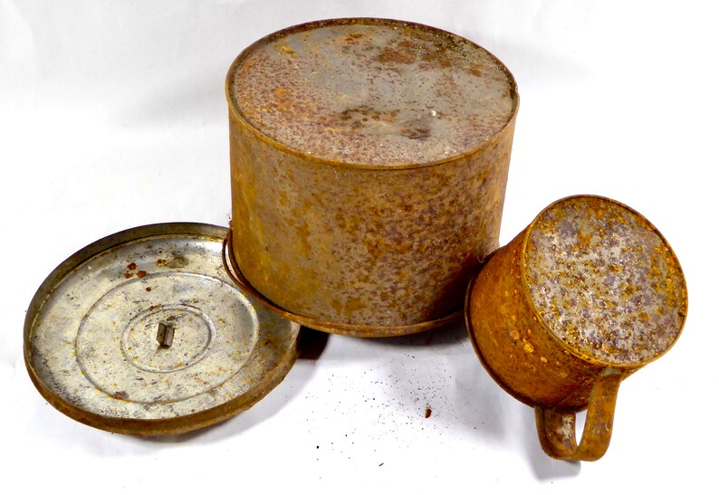 Vintage Rusty Relic Hobo Camp Cook Kit Two Quart Pot and Big - Etsy