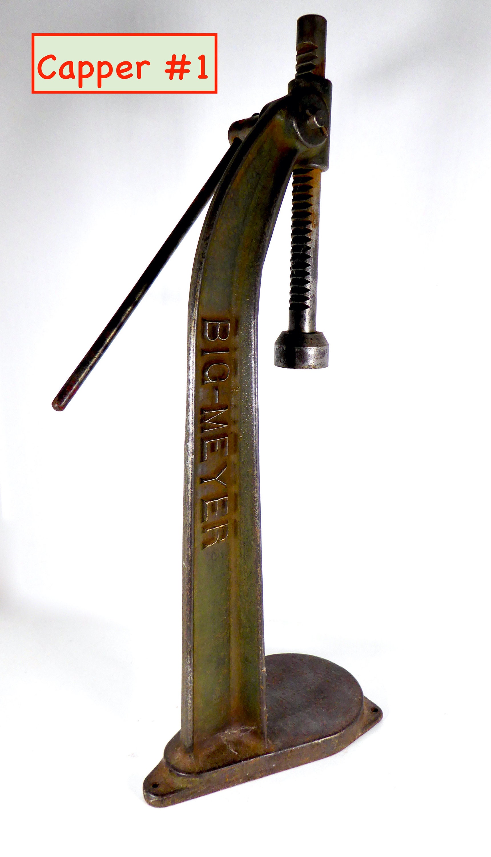 Vintage Bottle Cap Press Bench Style: Steampunk Cast Iron | Etsy