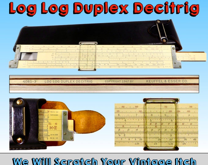K + E Slide Rule Model 4081-3 Log Log Duplex Decitrig, Circa Early 1960 ...