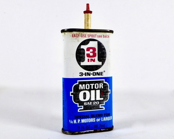 Vintage 3-in-1 Motor Oil Tin SAE 20 Circa 1970's Ace - Etsy