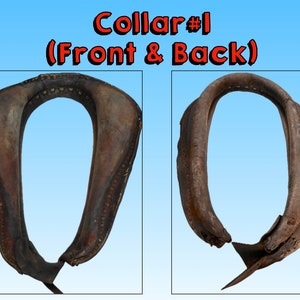 Antique Draft Horse Collars, Circa 1910, Fancy Stitched Leather Lined ...