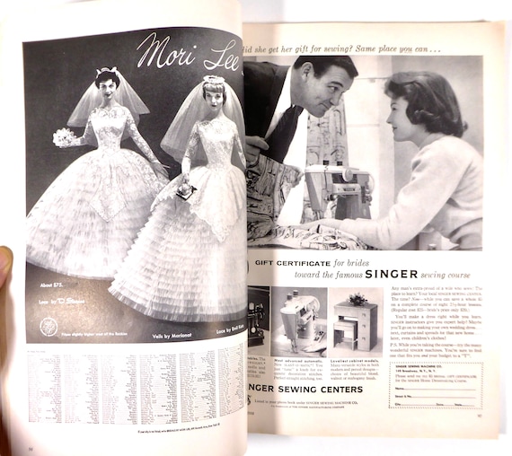 1958 MODERN BRIDE Magazine, Fall Edition Vol 10 #3, B… - Gem