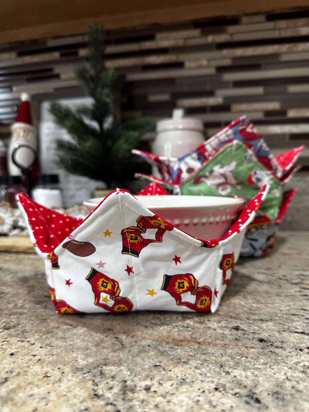 Reversible Microwaveable Soup or Ice Cream Bowl Cozy Holder - Etsy