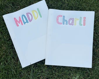 Personalized Embroidered Plastic Folder With Prongs and Pockets ...