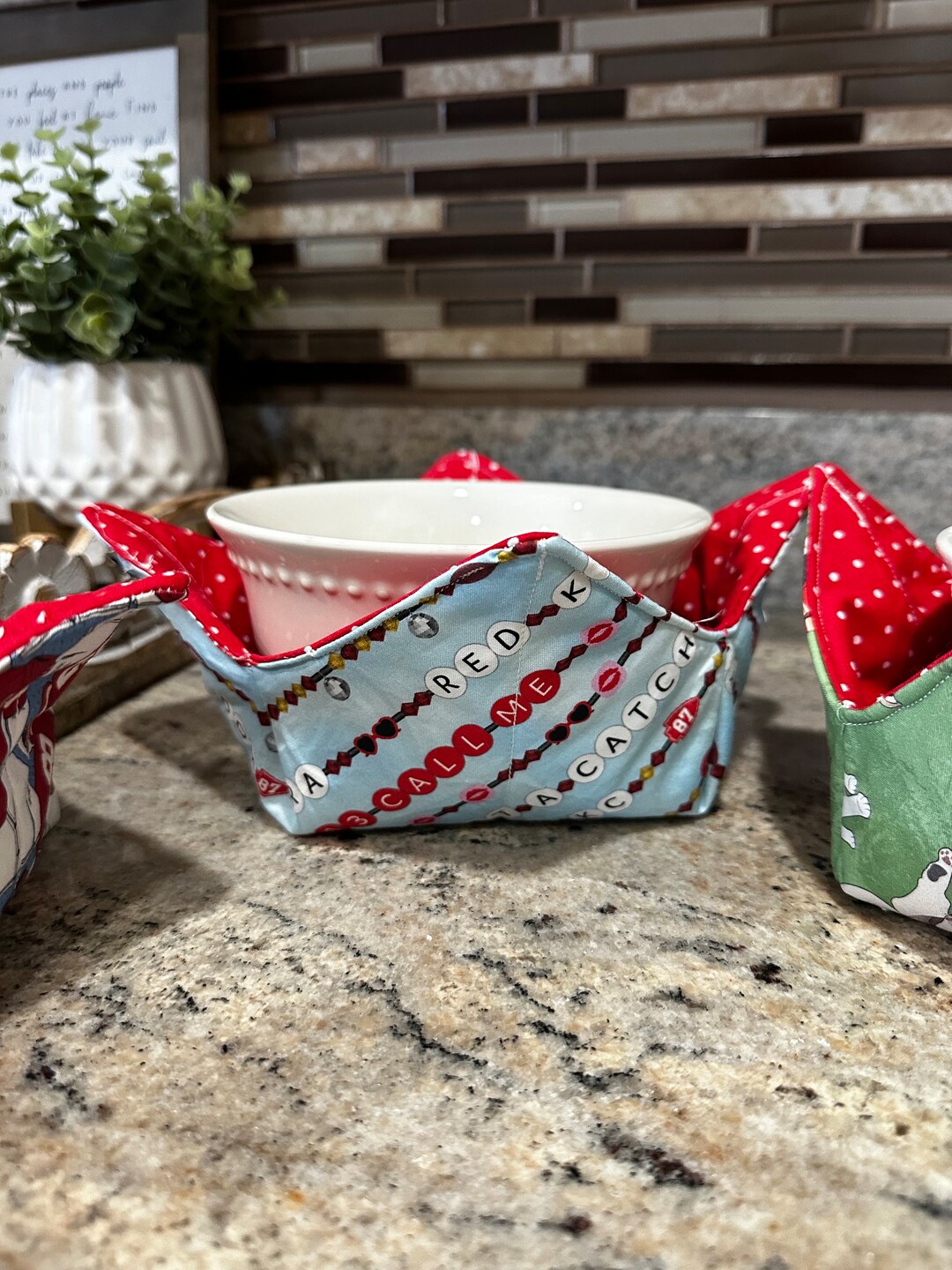 Reversible Microwaveable Soup or Ice Cream Bowl Cozy Holder - Etsy