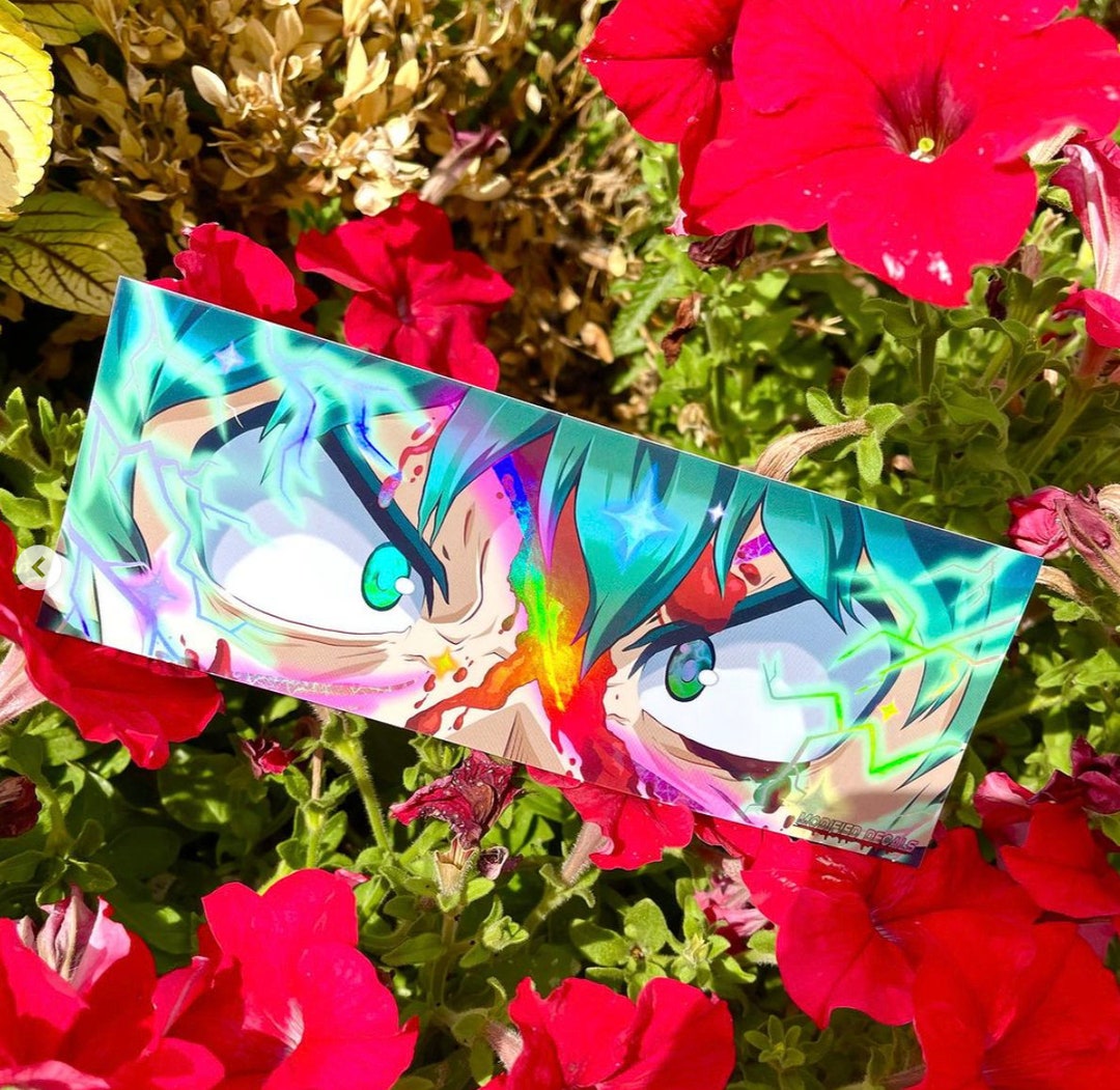 MHA Deku Broccoli Boy Hero School Midoriya Inspired Vinyl Holographic ...