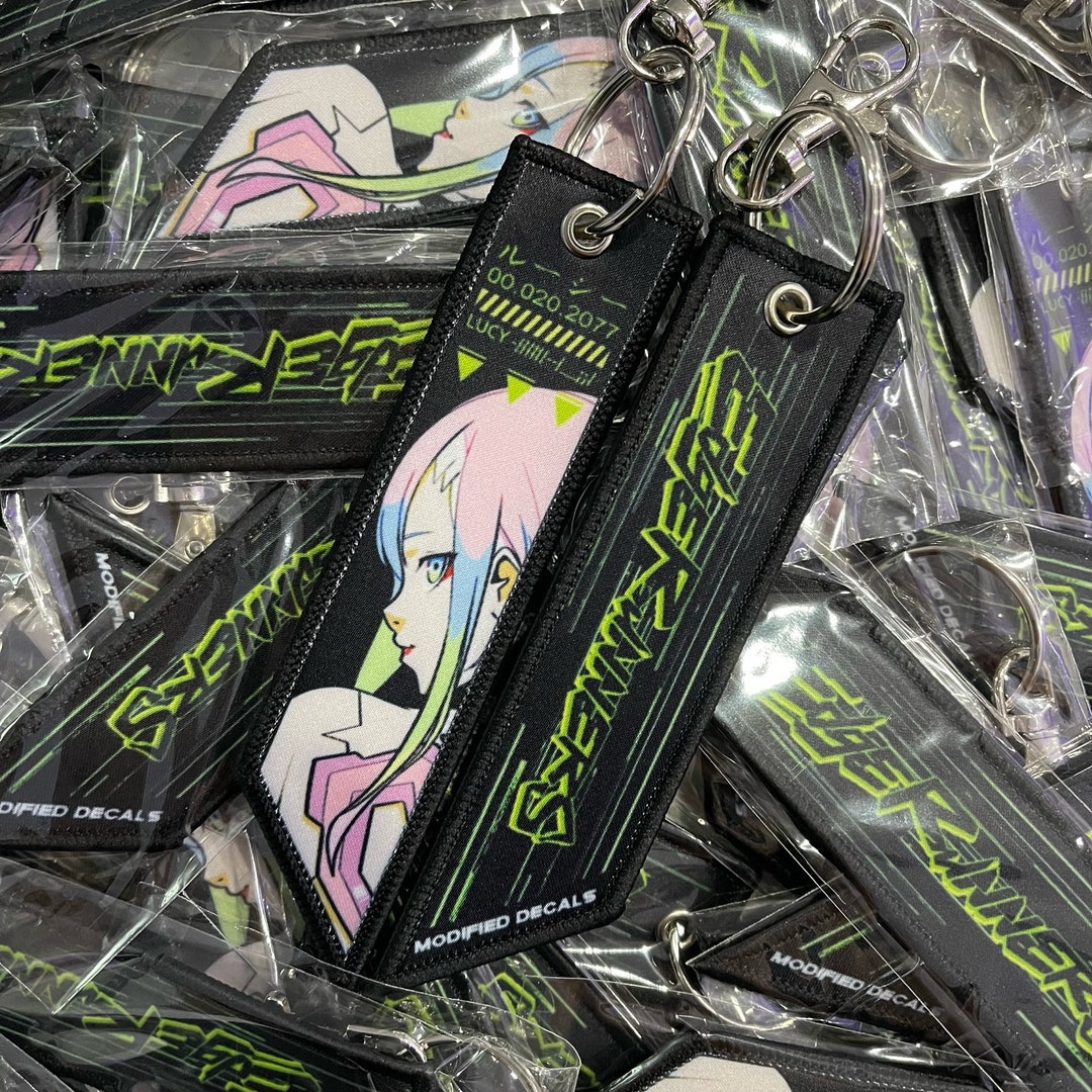 Cyberpunk Lucy Edge Runner Jet Tag Key Chain Holder - Etsy