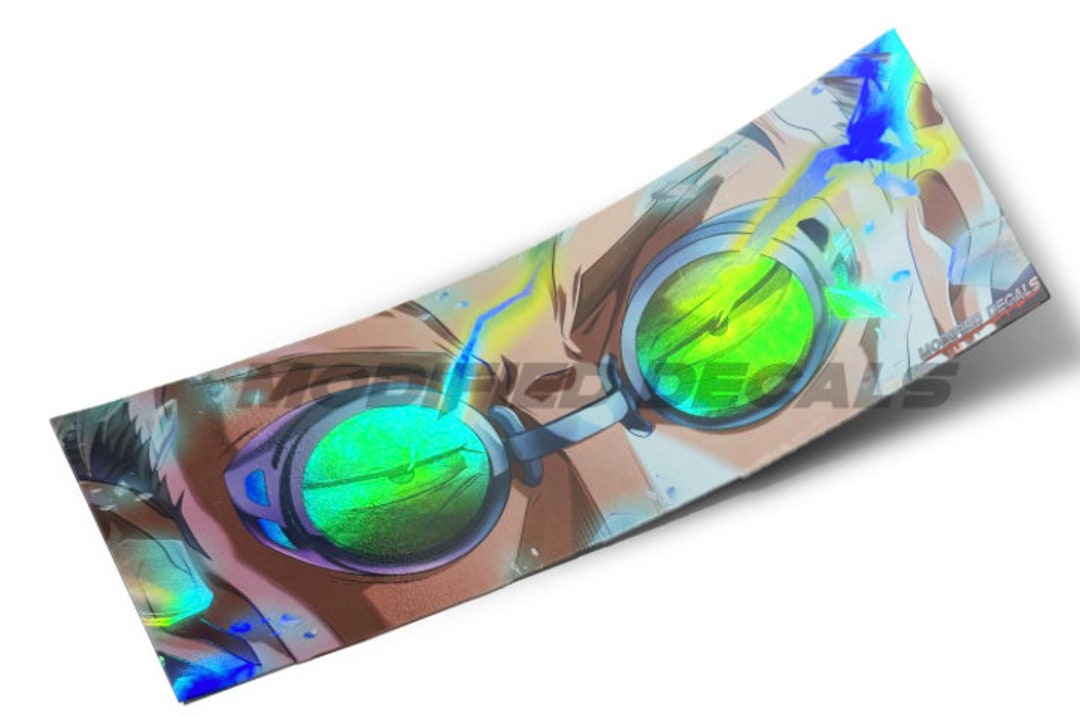Holographic Anime Sticker Black Flash - Etsy
