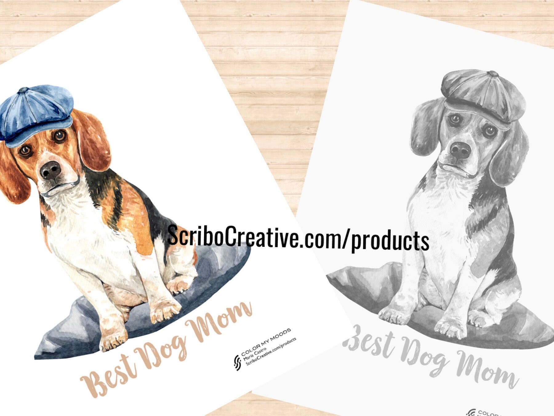 Top Model Doggy Coloring Pages