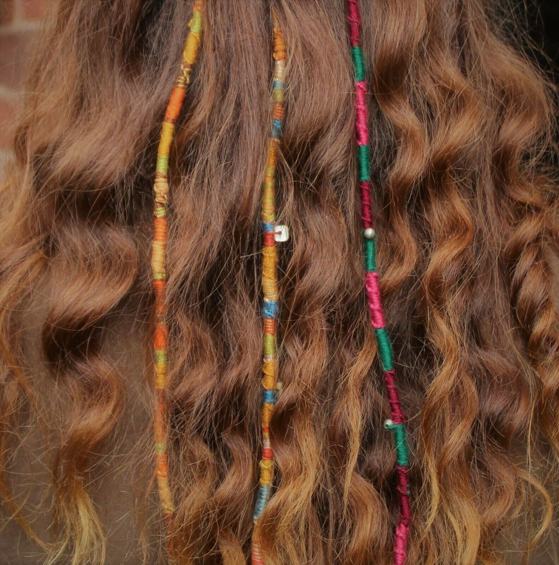 Hand Made Hair Wraps Synthetic Clip in Dreadlocks Personalised - Etsy UK