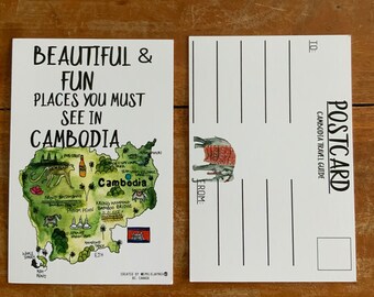 Cambodia Postcard - Etsy