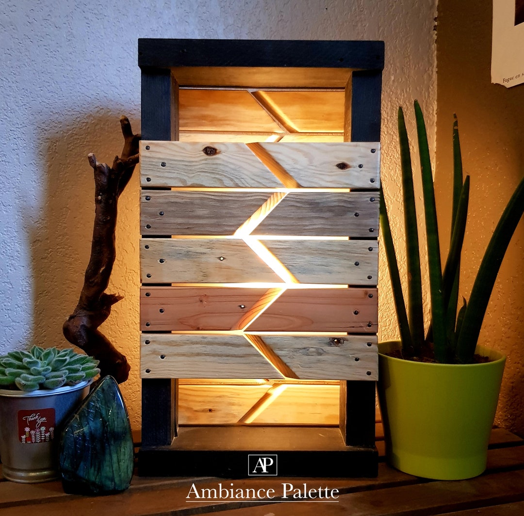 Lamp/wood/recycled/artisanal/led/rgb/lighting/lighting/design/ethnic ...