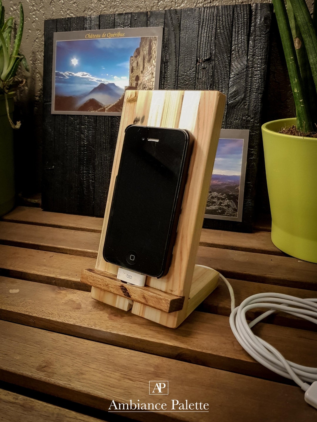 Docking Station Smartphone Stand Wooden Palette - Etsy