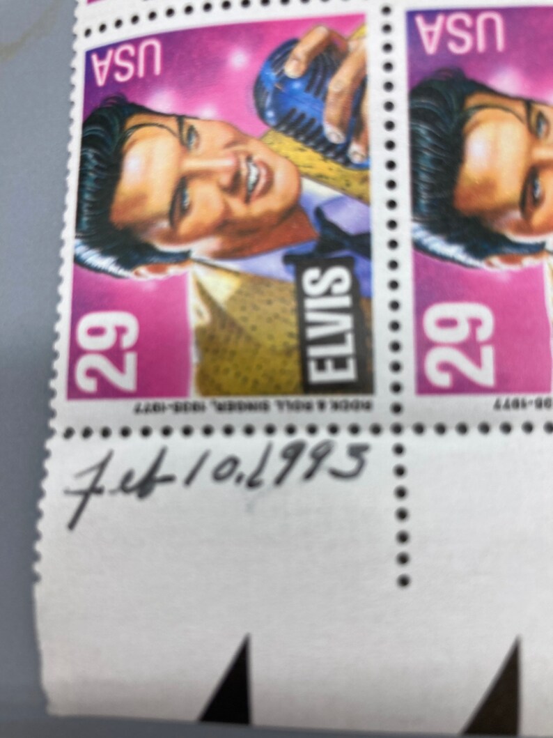 Vintage Elvis Presley 29 Cent Stamps, George Washington 23 Cent Stamp ...