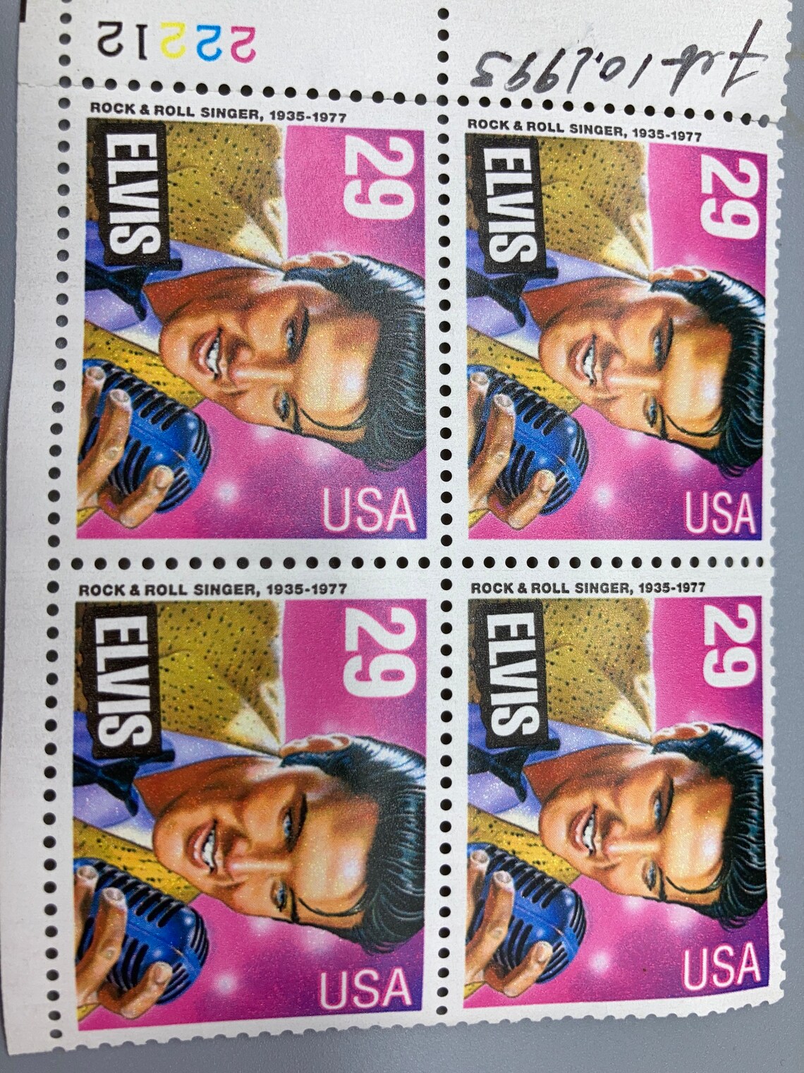 Vintage Elvis Presley 29 Cent Stamps, George Washington 23 Cent Stamp ...