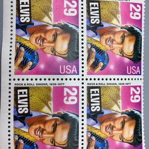 Vintage Elvis Presley 29 Cent Stamps, George Washington 23 Cent Stamp ...