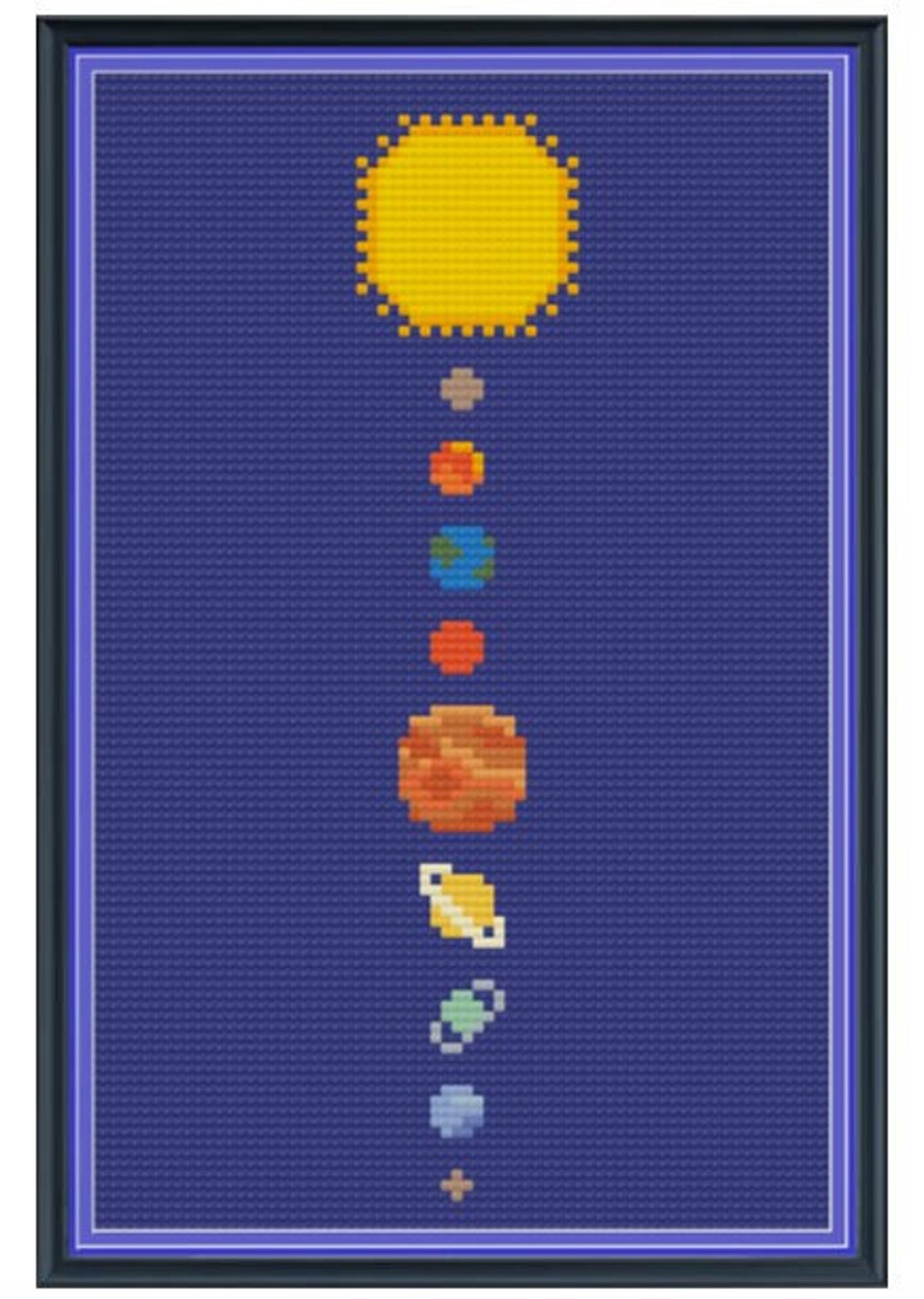 Easy Solar System Cross Stitch Pattern Instant PDF Download - Etsy