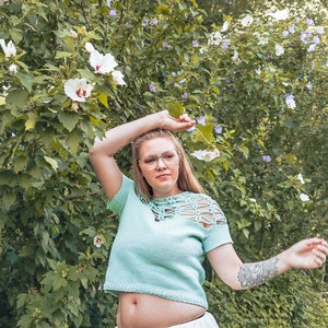 Maizee Top Crochet Pattern, Easy Summer Lace Yoke (PDF Pattern) - Etsy