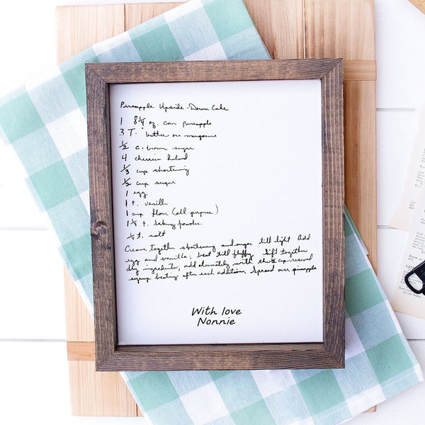 Custom Handwriting Sign - Etsy