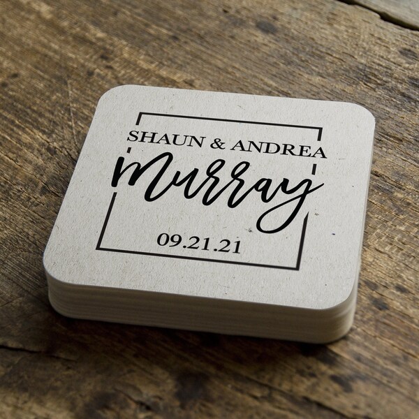 Wedding Coasters - Etsy