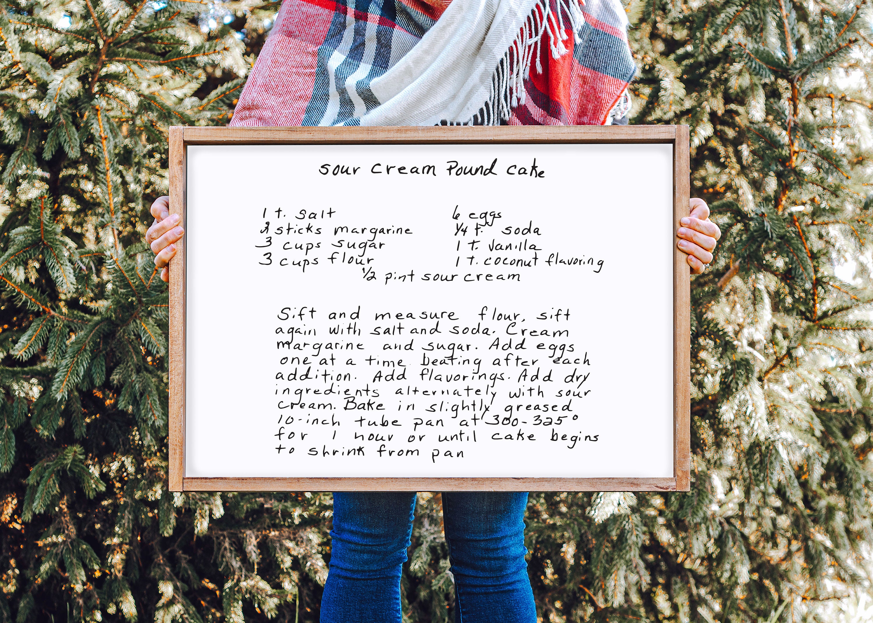 Your Handwritten Recipe Wood Sign Recipe Gift Custom - Etsy