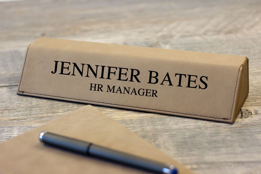 Desk Name Plate, Custom Name Sign, Personalized Wood Desk Name ...