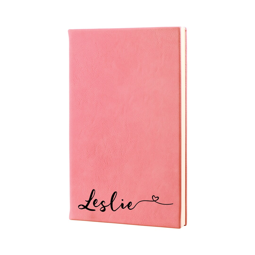 Personalized Journal Diary, Pink Custom Lined Journal, Travel Journal ...