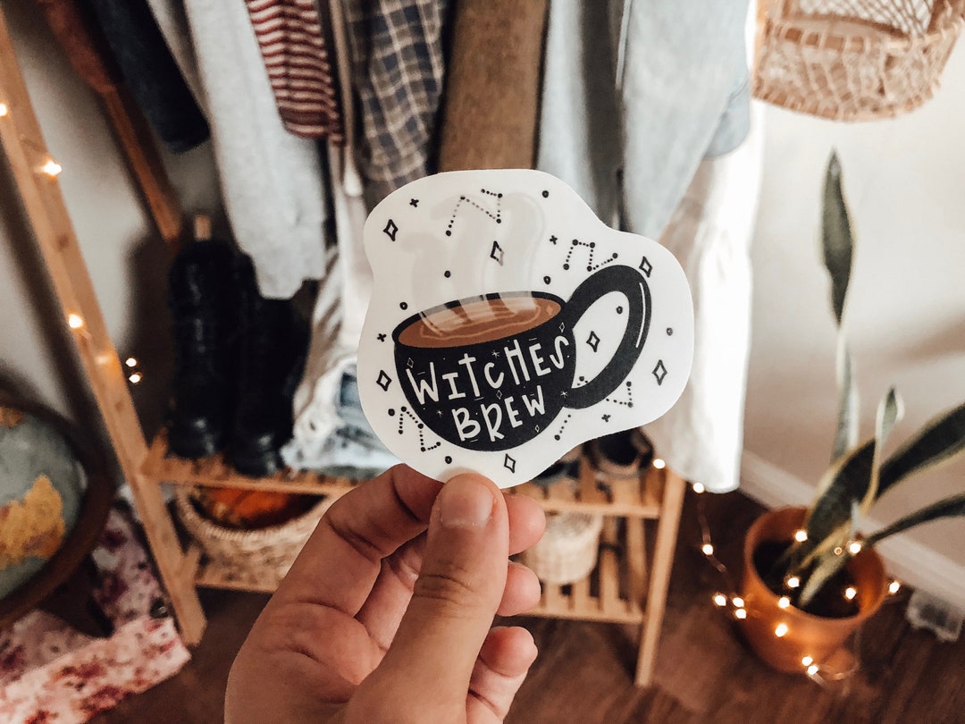 Fall Sticker, Coffee Sticker, Witches Brew Sticker, Halloween Sticker ...
